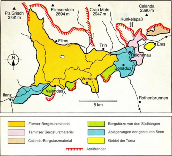 Regiun Surselva | 1.3 Gebiete, Geotope